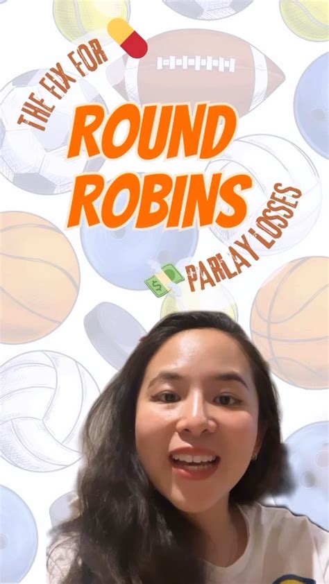 why round robin is the hack 🪓 to minimize your parlay losses r