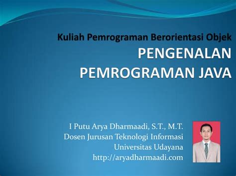 Pengenalan Pemrograman Java Pdf