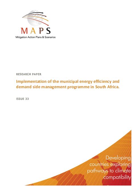 Pdf Implementation Of The Municipal Energy Efficiency And Demand Side