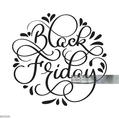 현대 브러쉬 블랙 금요일 흰색 배경에 고립 된 텍스트를 글자를 손으로 벡터 일러스트 레이 션 가격에 대한 스톡 벡터 아트 및 기타 이미지 Istock