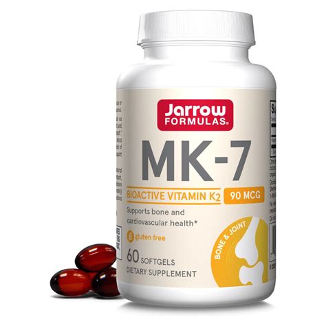 Jarrow Formulas Vitamin K2 Mk 7 90 Mcg 60 Softgels Medpak