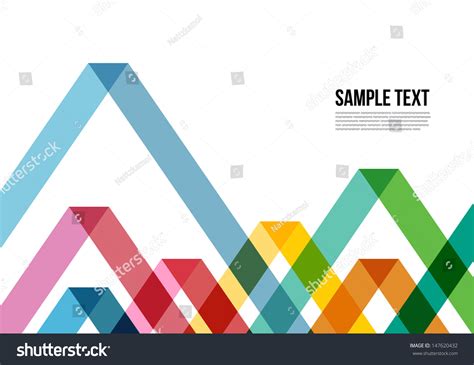 Abstract Colorful Triangle Pattern Background Cover Stock Vector
