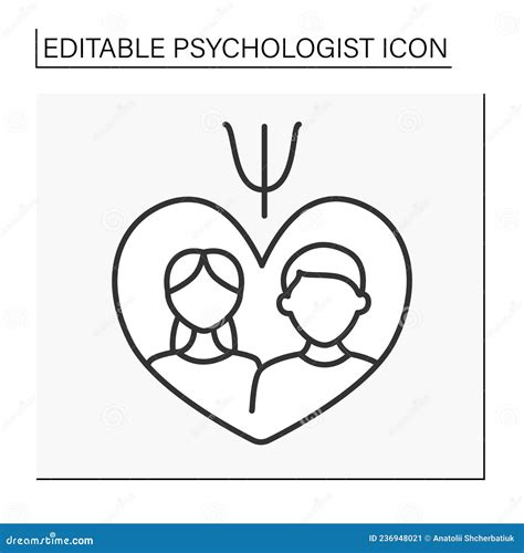 Therapy Line Icon Stock Vector Illustration Of Personality 236948021