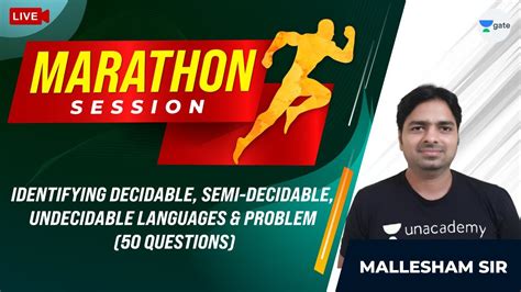 Identifying Decidable Semi Decidable Undecidable Languages 50 Questions Marathon Gate