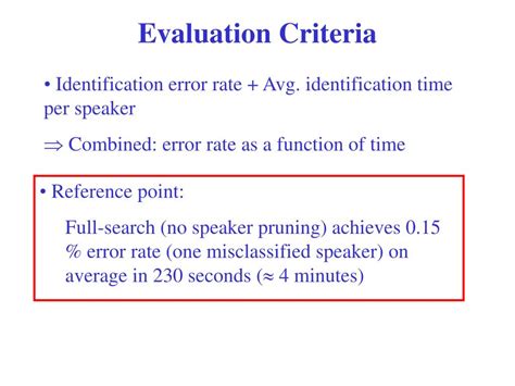 Ppt A Speaker Pruning Algorithm For Real Time Speaker Identification Powerpoint Presentation