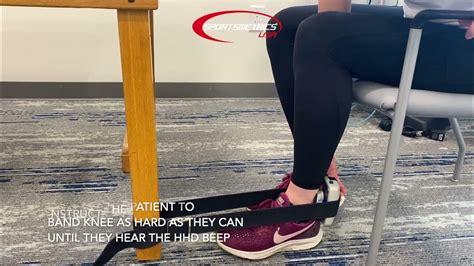 Isometric Quadriceps And Hamstring Testing Hhd Youtube