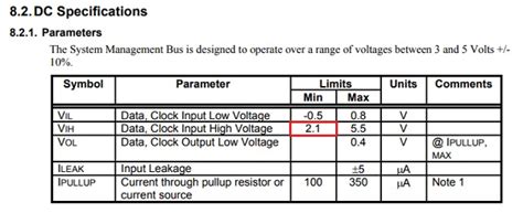 Pic Smbus V Voltage Threshhold Value Electrical Engineering