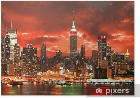 Poster New York City Skyline Pixersuk