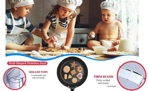 Buy 12 Piece Stainless Steel Cookie Cutter Metal Cake Vegetable Fruit