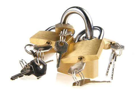 A Lock With Several Locks And Keys 30724488 Stock Photo At Vecteezy