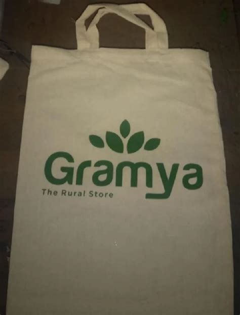 Printed White Loop Handle Cotton Shopping Bag 5kg Max At Rs 45piece