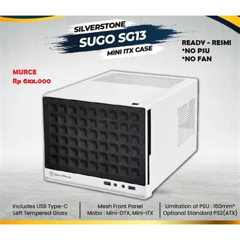 Jual Case Casing Pc Komputer Mini Itx Silverstone Sugo Sg13 Shopee Indonesia