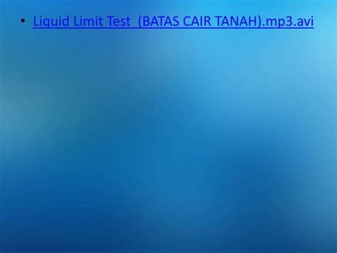 Batas Batas Atterberg Pptx