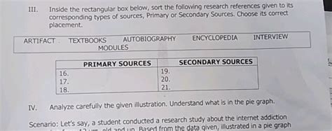 III Inside The Rectangular Box Below Sort The StudyX
