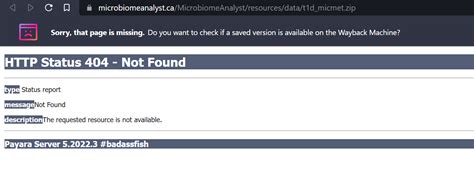 Example Data Link Broken Microbiomeanalyst Omicsforum