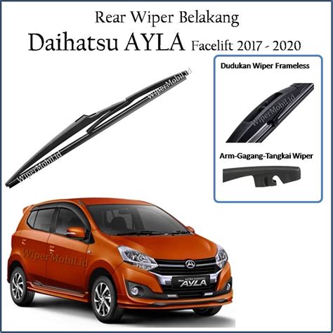 Jual Wiper Kaca Belakang Mobil Daihatsu AYLA 2017 2018 2019 2020