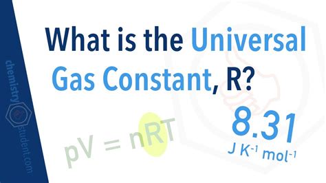 What Is The Universal Gas Constant R Youtube