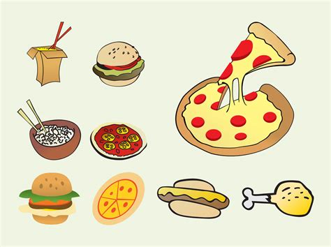 Fast Food Vectors Vector Art Graphics Freevector