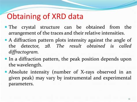 X Ray Powder Diffraction Pptx Chemistry Science
