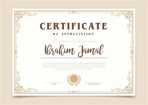 Premium Vector Certificate Vector Design For Celebrating Achievements
