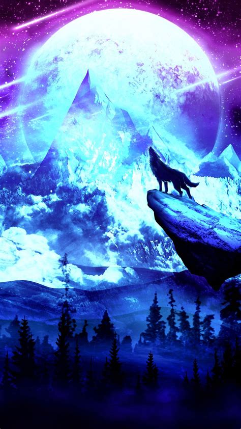 Handy Hintergrundbilder Wolf Hintergrund Galaxy Bilder Manche Bilder