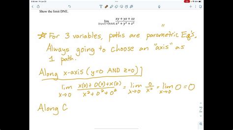 Calculus Iii Unit 3 Section 2 Limits Of Multivariable Functions