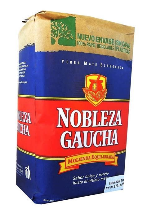 Nobleza Gaucha Elaborada 1kg Yerba Mate Sadowniczy Pl