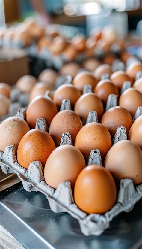 Efficient Egg Sorting Machine In A Busy Commercial Egg Production Facility Optimizing Operations