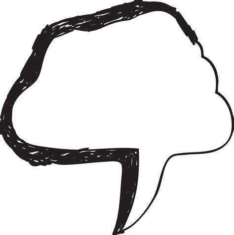 Sketch Hand Drawn Bubble Speech Icon 10146642 Png