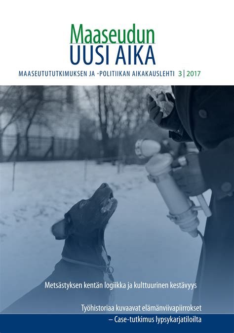 Vol 25 Nro 3 2017 Maaseutututkimus