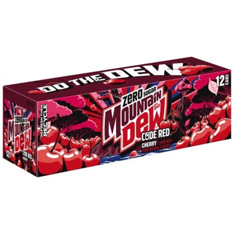 Mountain Dew® Zero Sugar Code Red Soda Cans 12 Pk 12 Fl Oz King