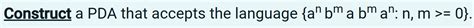 Solved Construct A Pda That Accepts The Language Chegg