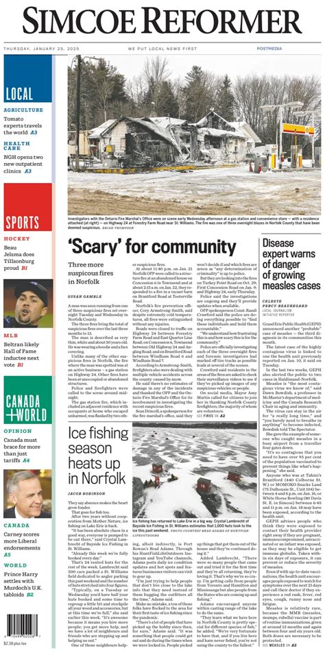 Simcoe Reformer Newspaper Subscription Pressreader