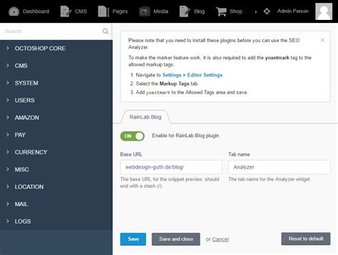 seo analyzer plugin october cms