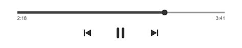 Premium Vector Progress Loading Bar Of Audio Player With Time Slider