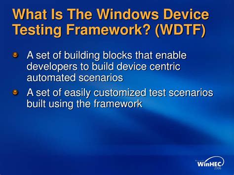 Ppt Using The Windows Device Testing Framework To Simplify Windows
