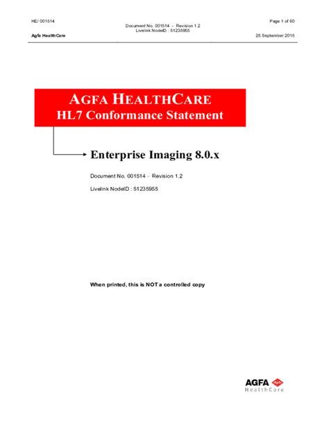 Fillable Online Enterprise Imaging 8 0 X Hl7 Conformance Statement Fax Email Print Pdffiller