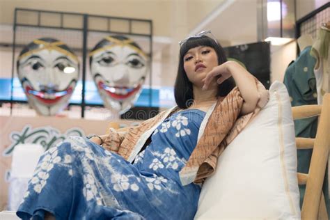 Yogyakarta Indonesia December 03 2022 Stylish Female Models Among