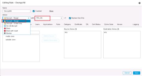 Cisco Firepower Ssl Decryption Decrypt Re Sign