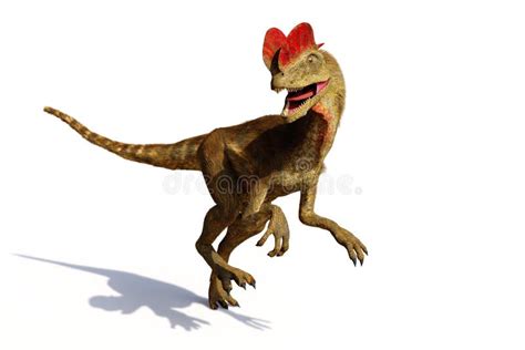 Dilophosaurus Theropod Dinosaur From The Early Jurassic Period 3d