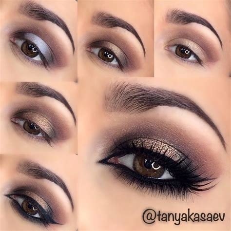 Beautiful Evening Eye Makeup Look Pictorial Makeup Tutorial Smokey