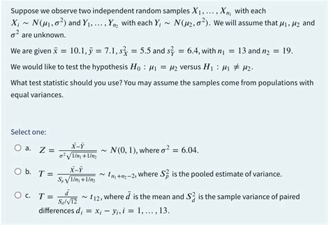 What Is The Observed Value Of The Test Statistic For