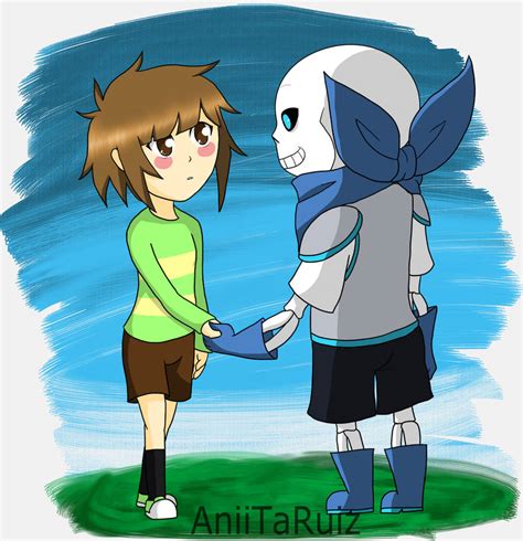 Underswap Sans X Chara By Aniitaruiz On Deviantart
