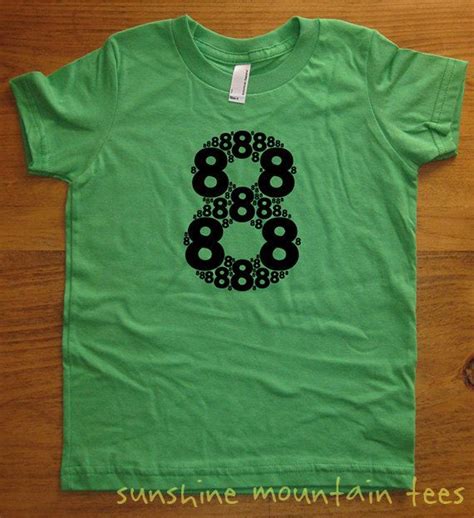 Birthday Shirt 8 Year Old Shirt 8th Birthday Number Etsy Birthday