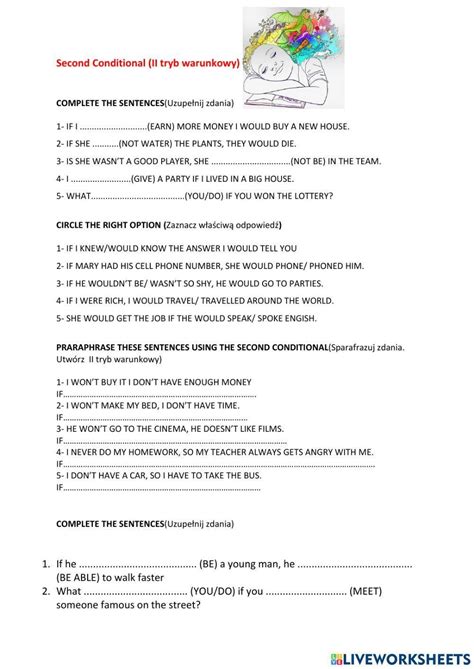 Second Conditio Free Interactive Worksheets 1650461