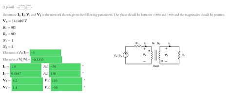 Solved Determine I I V And V In The Network Shown Given Chegg