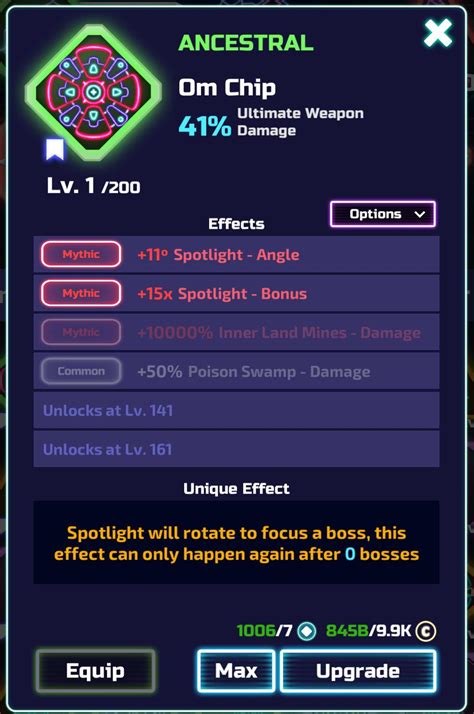 Is Ancestral Om Chip Worth Running In Tournaments Rthetowergame