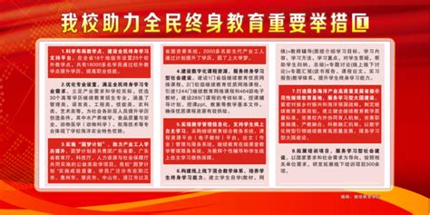 2022年终身学习活动周展板宣传 继续教育学院