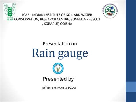 Rain Gauge Types Of Rain Gauge Ppt