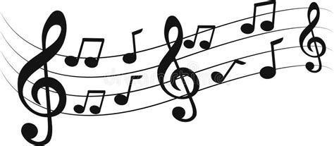 Music Notes Wave Curve Musical Signs Sound Wave Line Symbol Acoustic